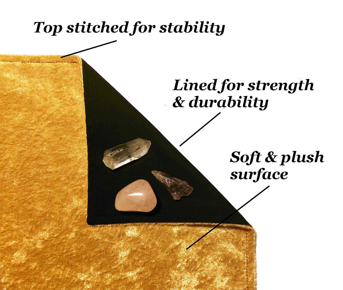 Velvet tarot cloth / altar cloth with silk lining option – Spectrums Studio